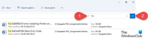 How to Save A Search in Windows 11/10