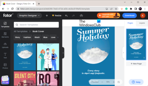 How to create an eBook cover on Windows PC?
