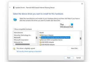 USB tethering causes Blue Screen on Windows 11/10