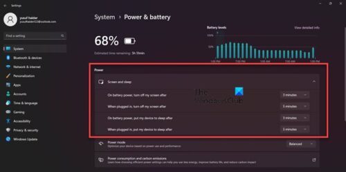 Sustainable, Green, Power efficient settings for Windows 11