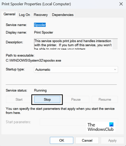 Fix Printer settings could not be saved error on Windows PC