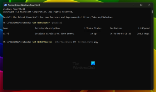 How to change the Subnet Mask in Windows 11
