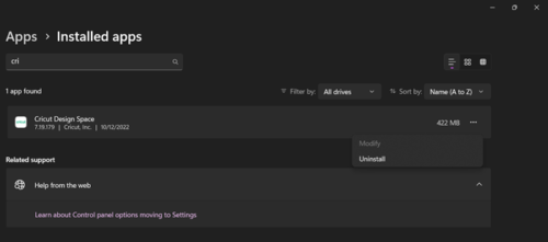 Cricut Design Space not working or connecting on Windows PC