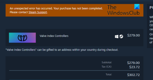 Steam purchase stuck; Can’t purchase game on Steam