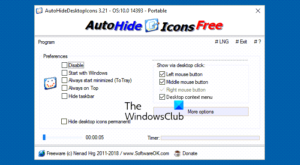 Auto-hide Desktop Icons in Windows with AutoHideDesktopIcons