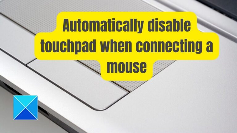 Touchpad getting disabled automatically in Windows 11