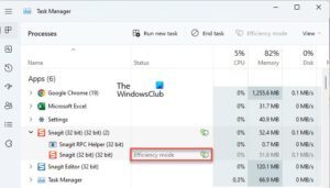 How to use Efficiency Mode in Task Manager of Windows 11