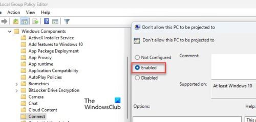 How to Enable or Disable Projecting to this PC in Windows 11
