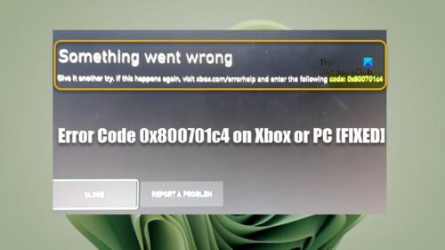 Fix Error Code 0x800701c4 on Xbox or PC