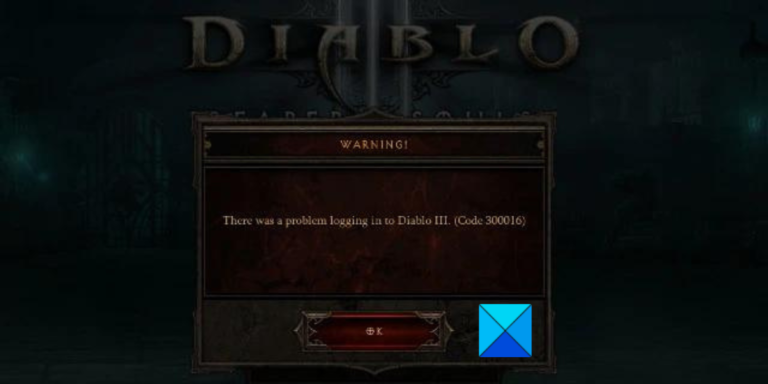 Fix Error Code 300016 in Diablo 3