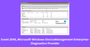 Event 2545, Microsoft-Windows-DeviceManagement-Enterprise-Diagnostics ...