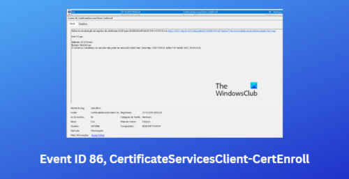 Event ID 86, CertificateServicesClient-CertEnroll [Fixed]