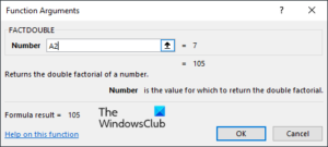 How to use the FACT or FACTDOUBLE function in Excel