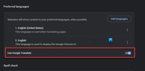 Google Translate not working in Chrome browser