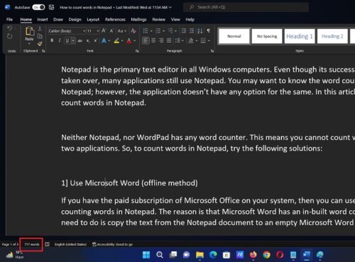 How To Count Words In Notepad How To Count Words In Notepad
