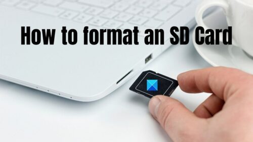 How to format SD Card on Windows computer