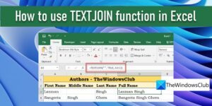 How to use TEXTJOIN function in Excel?