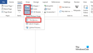 How to insert animated GIF in Word document