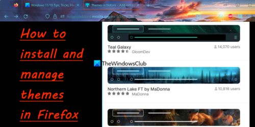 How to install and manage themes in Firefox