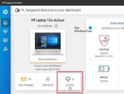 Fix HP Support Assistant Important action needed error