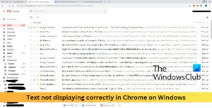 Text not displaying correctly in Chrome on Windows 11/10