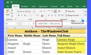 How to use TEXTJOIN function in Excel?