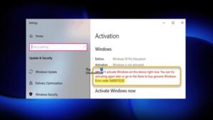 Fix 0x8007023E Windows Activation Error Code