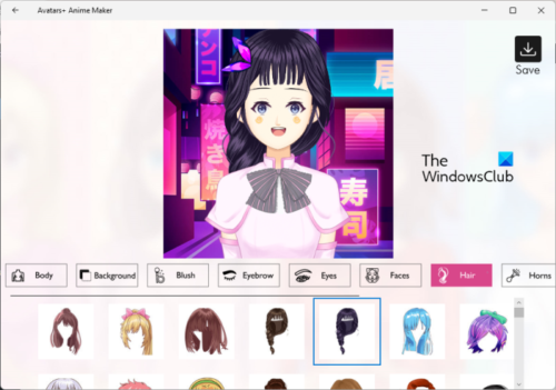 How to make a Cartoon Avatar on Windows 11/10?