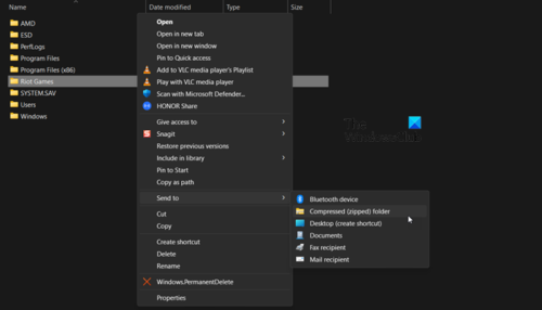 How to attach a Folder to an Email