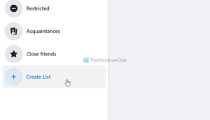 How to create custom Friend list on Facebook