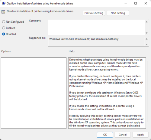Error 0x00000040, Printer Operation could not be completed