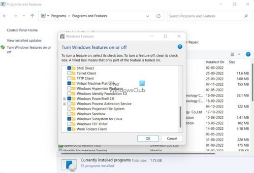 WslRegisterDistribution Failed with Error: 0x80070050