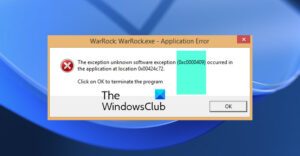 Fix 0xc0000409, Exception unknown software exception error
