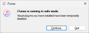 iTunes keeps crashing or freezing on Windows 11/10