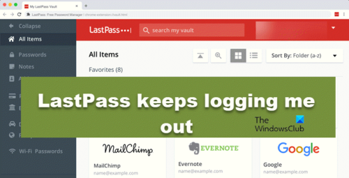 LastPass Extension keeps logging me out