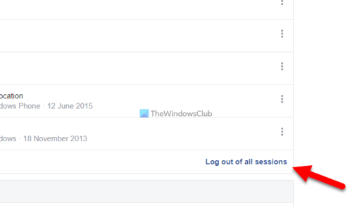 How to log out of Facebook account on all devices