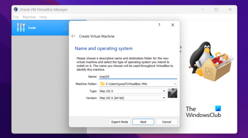 How to install macOS in VirtualBox on Windows 11