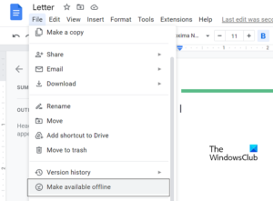 How to use Google Drive Offline