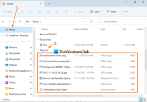 How to see Recently Opened Files in Windows 11/10