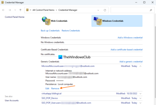 Internal error has occurred within Trusted Platform Module Outlook