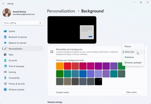 Fix Black Desktop Background on Windows 11/10