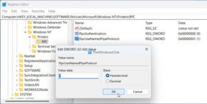 Switch Network printing between TCP and RPC in Windows 11