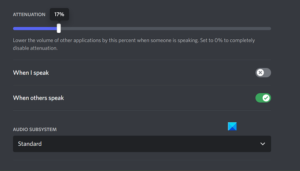 How to stop Discord from lowering app volume on Windows PC