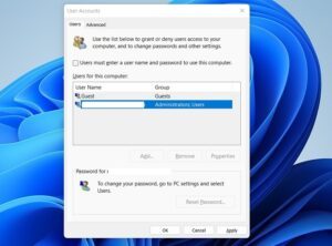 How to remove Login Password for Users in Windows 11/10