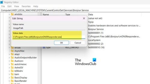 Fix Bonjour Application Service error on Windows PC