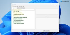 WinClean lets you clean and optimize Windows 11/10