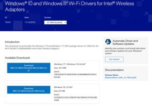 Fix Intel Wi-Fi 6 AX201 160 MHz Driver is not working