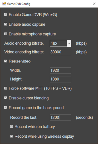 Fix Xbox Game Bar Record button greyed out
