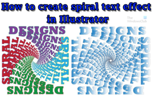 How to create Spiral Text in Illustrator