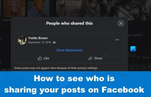 How to see who is sharing your posts on Facebook